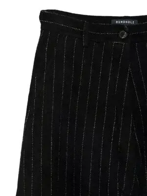 RUNDHOLZ Pinstripe Frayed-hem Trousers