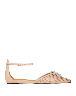 APEPAZZA Ballet Flats Size Leather, Textile Fibers - Pink