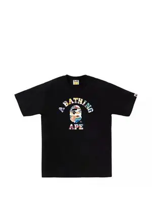 A BATHING APE Art Camo College T-shirt - Black