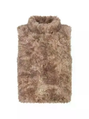 NICCOLO PASQUALETTI Pecora Astrakhan-effect Top