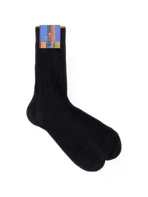 GALLO Ribbed-knit Socks - Grey