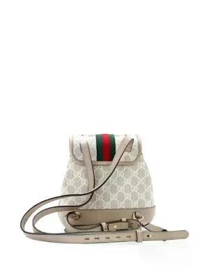 Gucci Ophidia Flap Gg Coated Canvas Mini Backpack