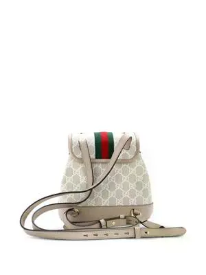 Gucci Ophidia Flap Gg Coated Canvas Mini Backpack - Neutrals
