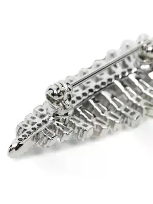 SWAROVSKI Vienna Cubic-zirconia Feather Brooch