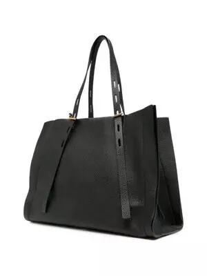 MINOBOSSI Pebbled-leather Tote Bag