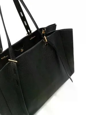 MINOBOSSI Pebbled-leather Tote Bag