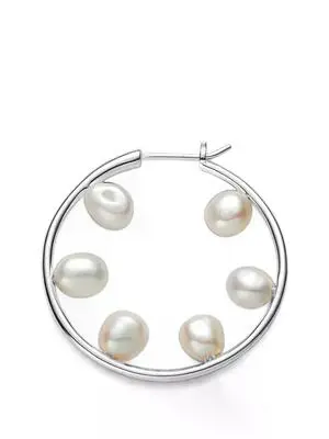 MARIA BLACK Baroque Neo Pearl Hoop Earring