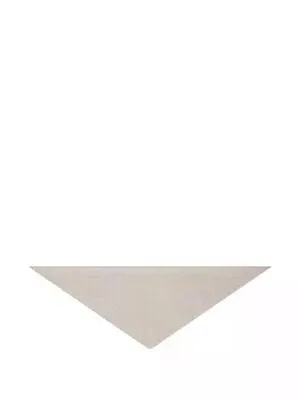 LE BONNET Knitted Triangle Scarf - Neutrals