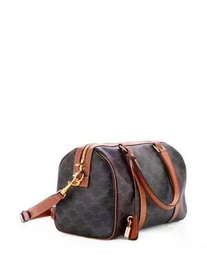 Celine Convertible Duffle Bag Triomphe Coated Canvas Large Travel Bag