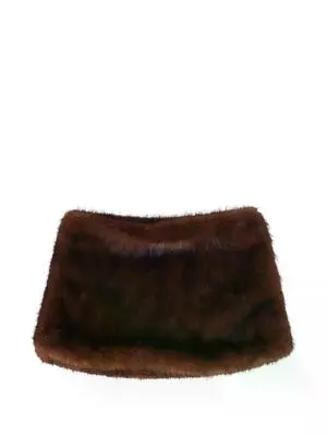 Source Unknown Edmea Faux-fur Scarf - Brown