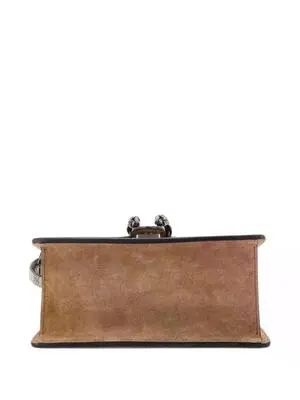 Gucci Dionysus Convertible Top Handle Bag Gg Coated Canvas Small Satchel - Brown