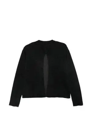 SEMICOUTURE Epaulette-detail V-neck Sweater