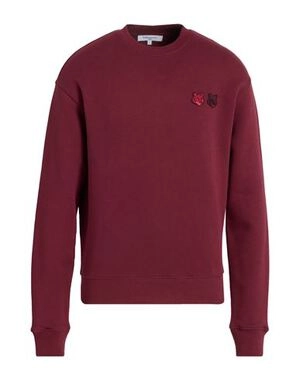Maison Kitsuné Sweatshirt Burgundy Size Cotton