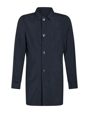 Herno Overcoat & Trench Coat Size Silk, Cupro - Navy