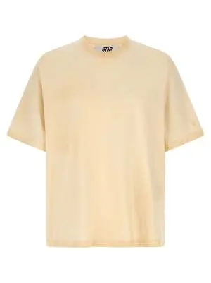 GOLDEN GOOSE Logo T-shirt - Cream