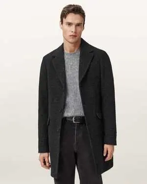 ALLSAINTS Caspian Single Breasted Coat - Black