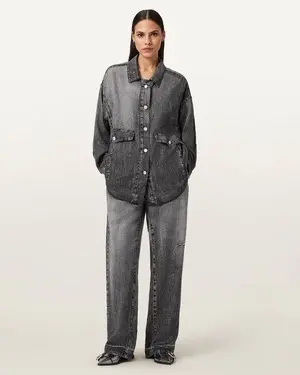 ALLSAINTS Tyler Illusion Wide Leg Pants