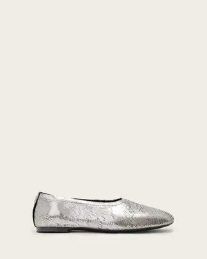 ALLSAINTS Hailee Leather Ballet Flats