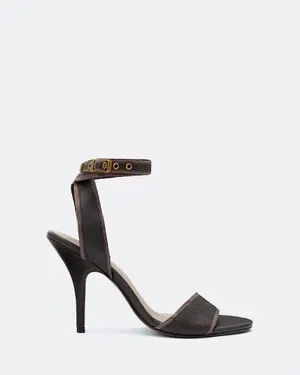 ALLSAINTS Vera Leather Heels - Brown