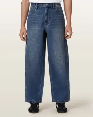 ALLSAINTS Orbit Slouch Denim Jeans - Blue