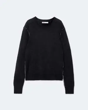 ALLSAINTS Soren Alpaca-blend Crew-neck Sweater - Black