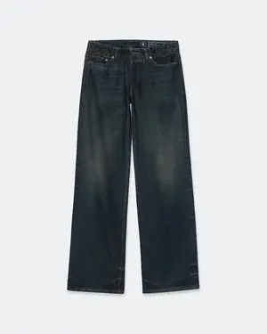 ALLSAINTS Nico Low-rise Wide-leg Jeans - Blue