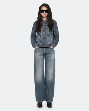 ALLSAINTS Cohen Mid-rise Straight-leg Jeans - Blue