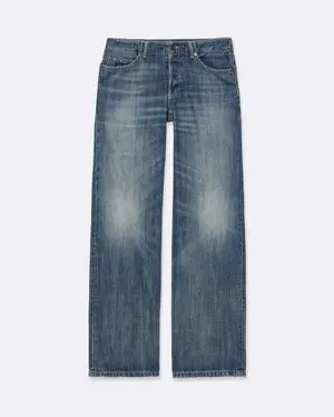 ALLSAINTS Nico Low-rise Wide-leg Jeans - Blue