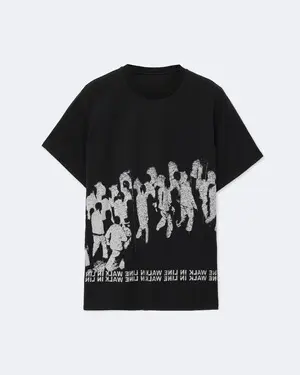 ALLSAINTS Inline Regular-fit Graphic T-shirt - Black