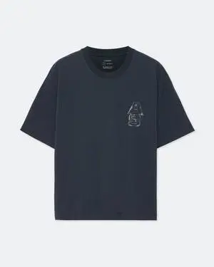 ALLSAINTS Roller Relaxed-fit Graphic T-shirt - Blue