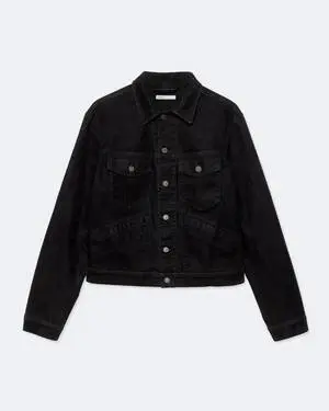 ALLSAINTS Flocked Denim Trucker Jacket