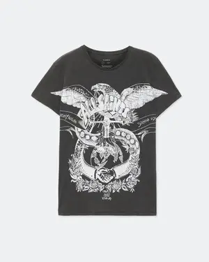 ALLSAINTS Emblems Slim-fit Graphic T-shirt - Black