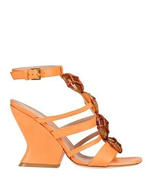 Alberta Ferretti Sandals Size Leather - Orange