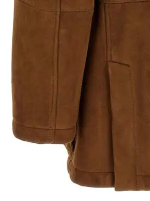 Brunello Cucinelli Suede Parka - Brown