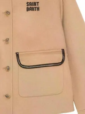 MC2 SAINT BARTH Glacienne Contrast-collar Logo-embroidered Jacket