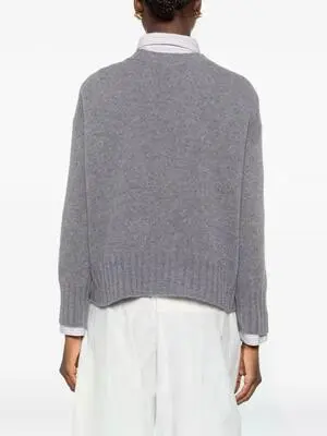 BASE MILANO V-neck Patch-pocket Cardigan