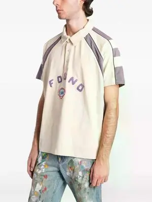 FOUND Logo-embroidered Raglan-sleeve Polo Shirt