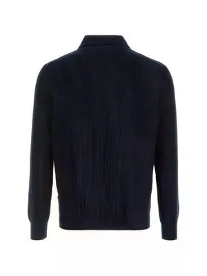 Fedeli Ribbed-knit Polo Shirt