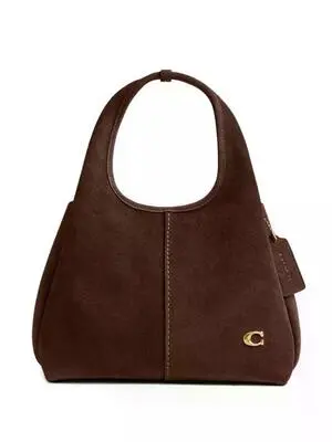 COACH 23 Lana Suede Shoulder Bag - Brown