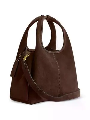 COACH 23 Lana Suede Shoulder Bag - Brown