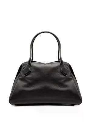 MINOBOSSI Large Abigail Leather Tote Bag - Black