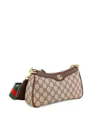 Gucci Ophidia Charm Shoulder Bag Gg Coated Canvas Small Crossbody Bag