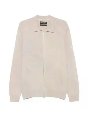 Marc O'polo Zip-up Collared Cardigan - Grey