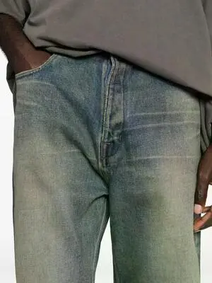 Rick Owens Faded Wide-leg Jeans