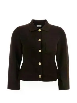 Saint Laurent Button-up Wool Cardigan - Brown
