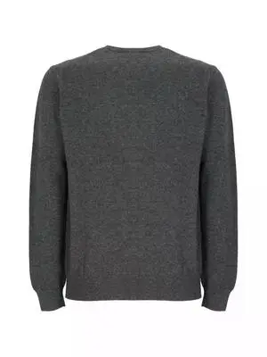 DELLA CIANA Crew-neck Ribbed-trims Sweater - Grey