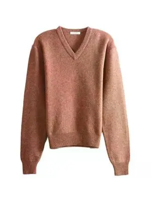 LEMAIRE V-neck Sweater - Orange