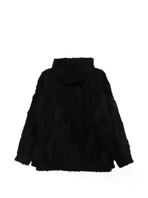 Masnada Distressed Hooded Jacket - Black