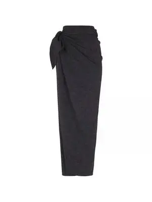 CORTANA Tiempo Knot-detail Maxi Skirt