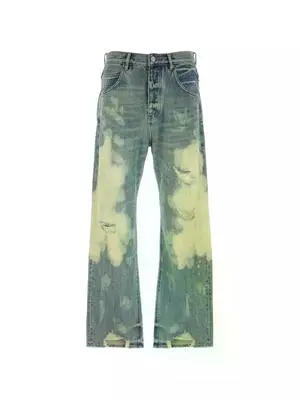 PURPLE BRAND P018 Distressed Bleached-effect Jeans - Blue